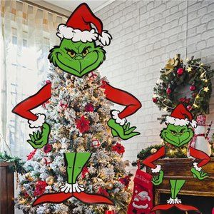 Holiday | Set Of 2 Large Grinch Christmas Tree Topper Grinchmas ...